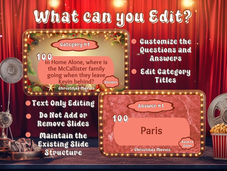 Editable Christmas Jeopardy Powerpoint Game Template With Scoreboard ...