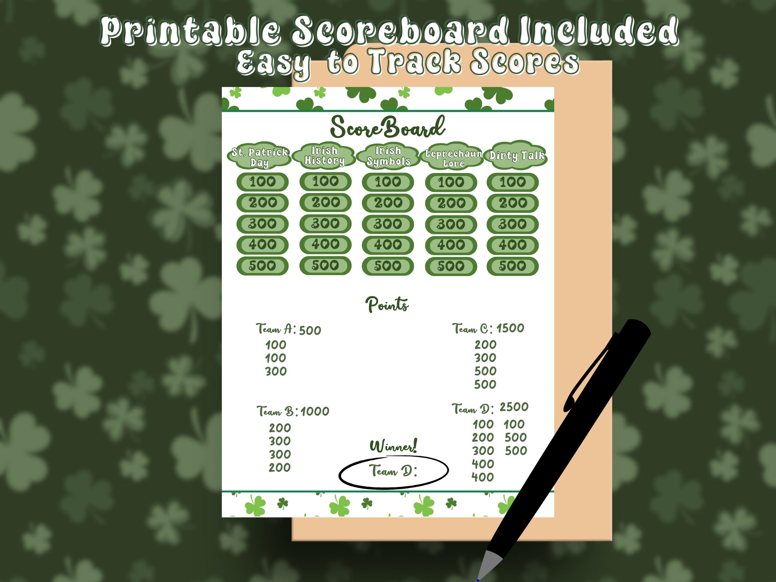 St Patricks Day Jeopardy Trivia Game Office St. Patrick's Day Games ...