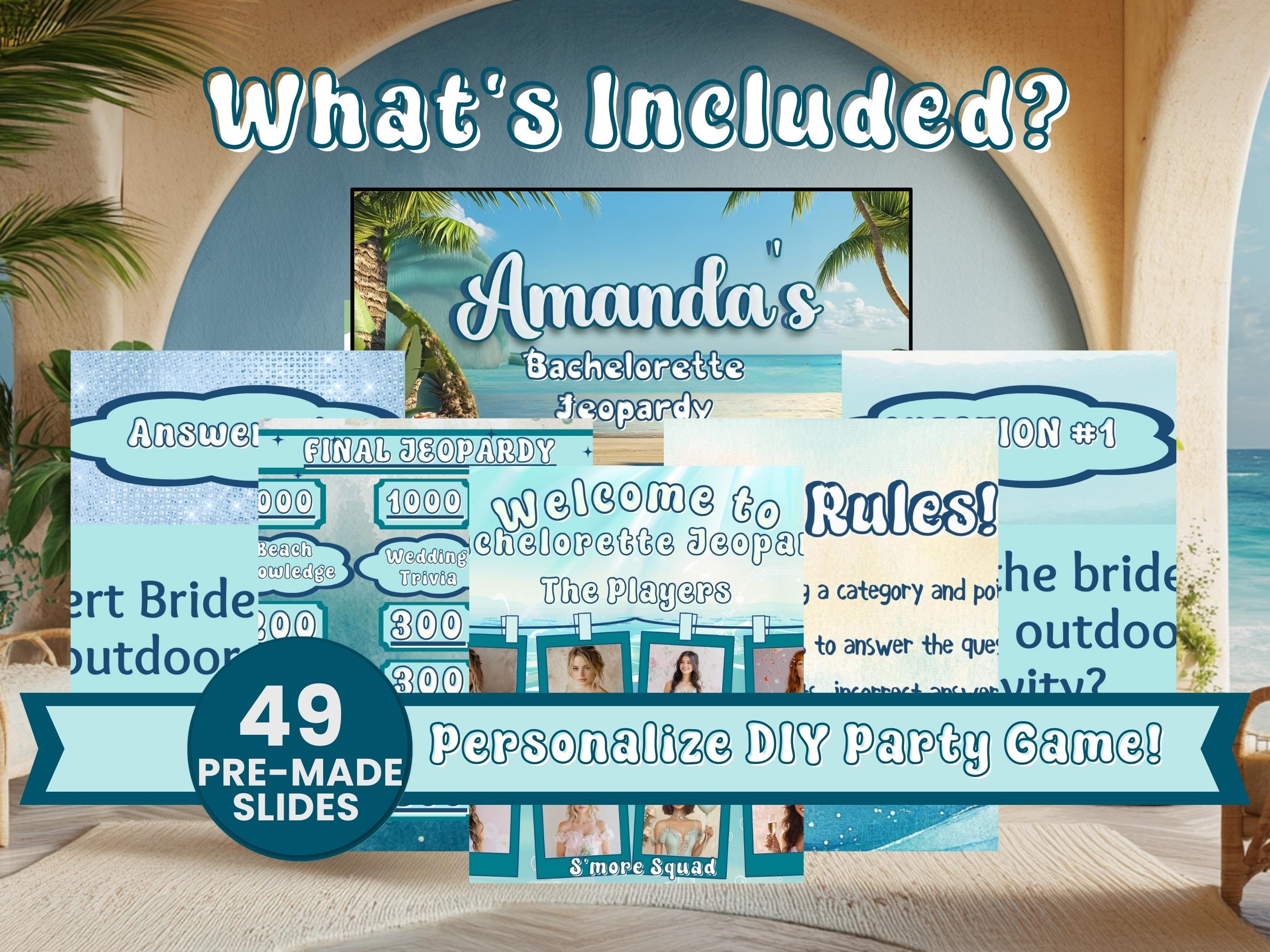 Last Splash Bachelorette Jeopardy Game Powerpoint Template Last Toast ...