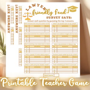 DIY Lawyer Graduation Games Printable Law School Graduation Game Legal ...