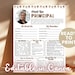 Meet the Principal Flyer Boho All About Me Editable Back to School ...