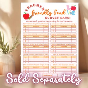 Think Fast Game Printable Teacher Appreciation Trivia Game Back to ...