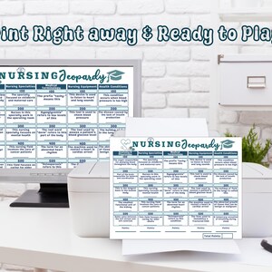 Nurse Games Graduation Nursing Party Games Nurse Jeopardy Printable ...