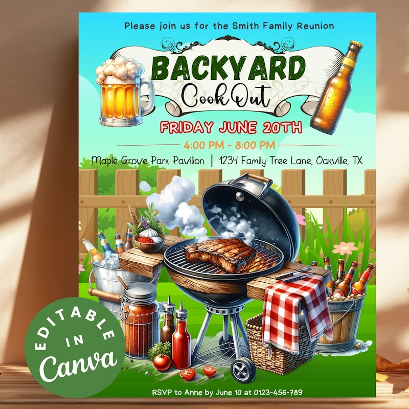 Cookout Invitation - Etsy