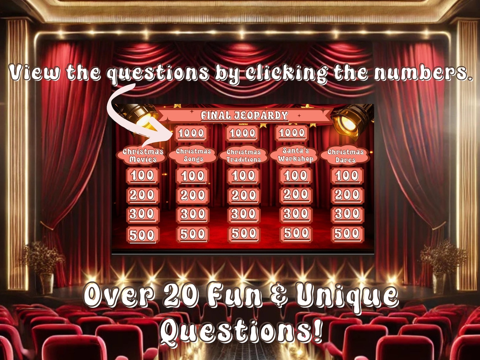 Editable Christmas Jeopardy Powerpoint Game Template With Scoreboard ...