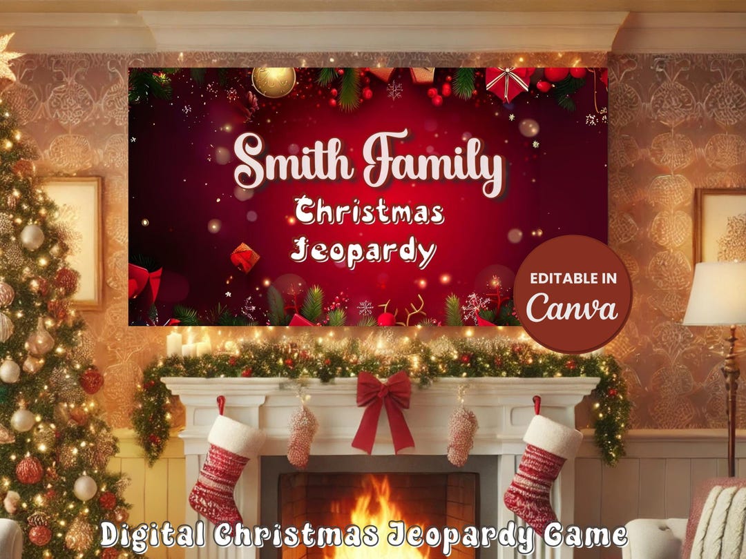 Editable Christmas Jeopardy Powerpoint Game Template With Scoreboard ...