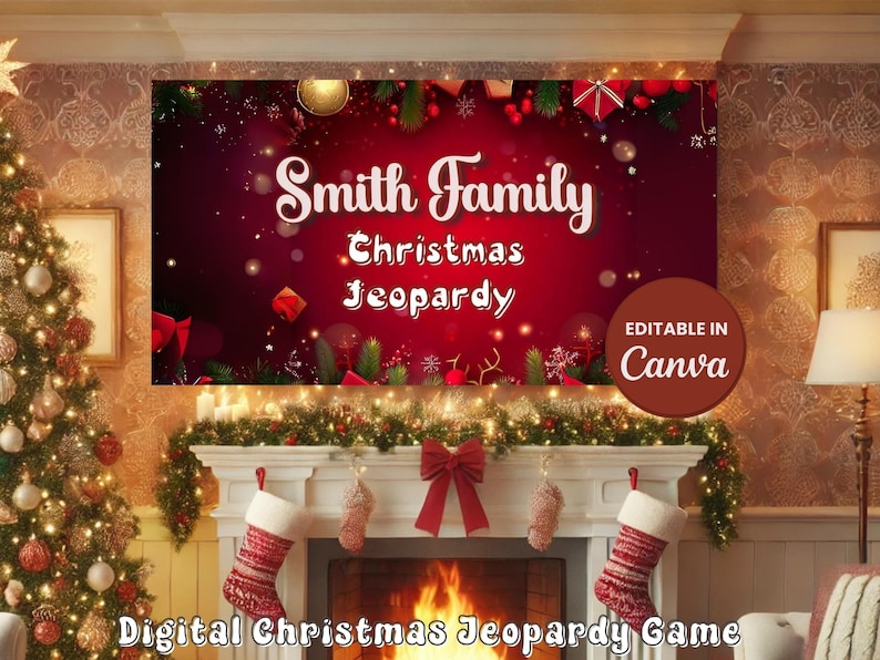 Editable Christmas Jeopardy Powerpoint Game Template With Scoreboard ...