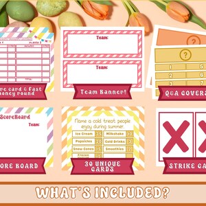Easter Feud Printable Friendly Feud Easter Trivia Games Easter Spring ...