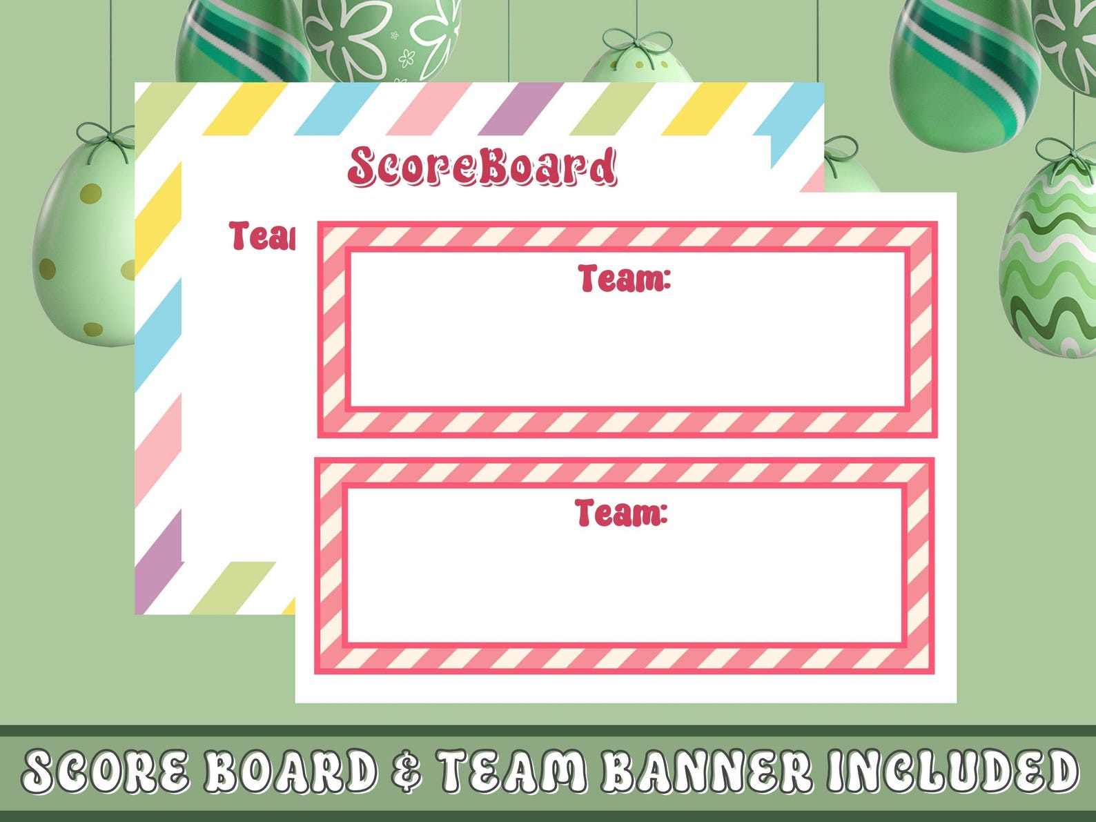 Easter Feud Printable Friendly Feud Easter Trivia Games Easter Spring ...