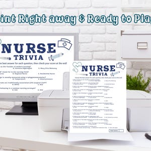 Nurse Appreciation Week Trivia Game Fun Gifts for Medical Staff Thank ...