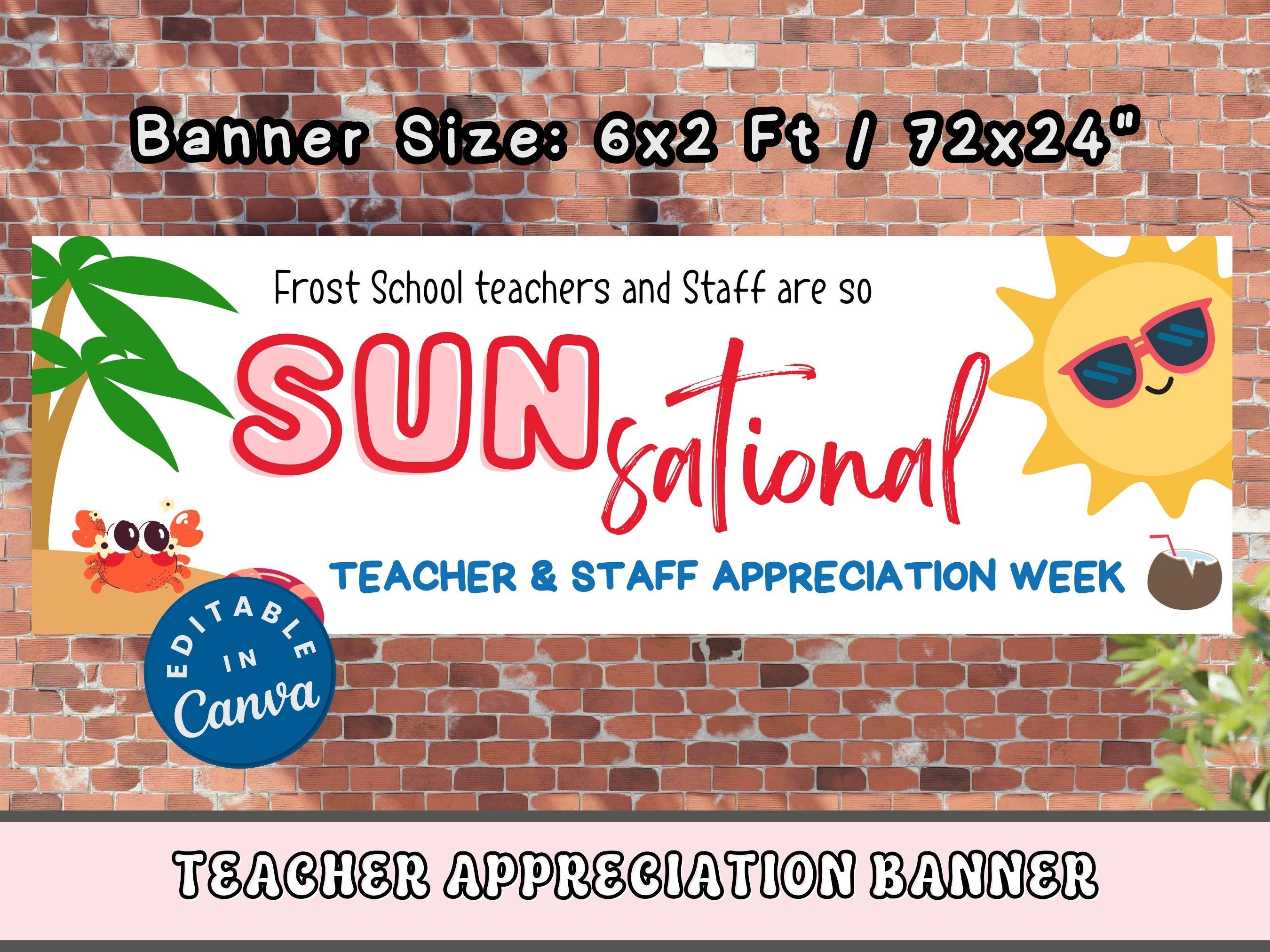 Sun-sational Teacher Appreciation Banner You Are Sunshine Sign Summer ...
