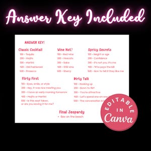 DIY Printable Drunk Jeopardy Board Drinking Game for Ladies Night Out ...