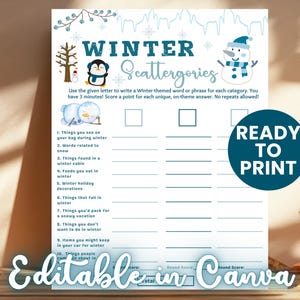 Winter Trivia Game Bundle Fun Printable Holiday Trivia for Family Game ...