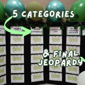 St Patricks Day Jeopardy Trivia Game Office St. Patrick's Day Games ...