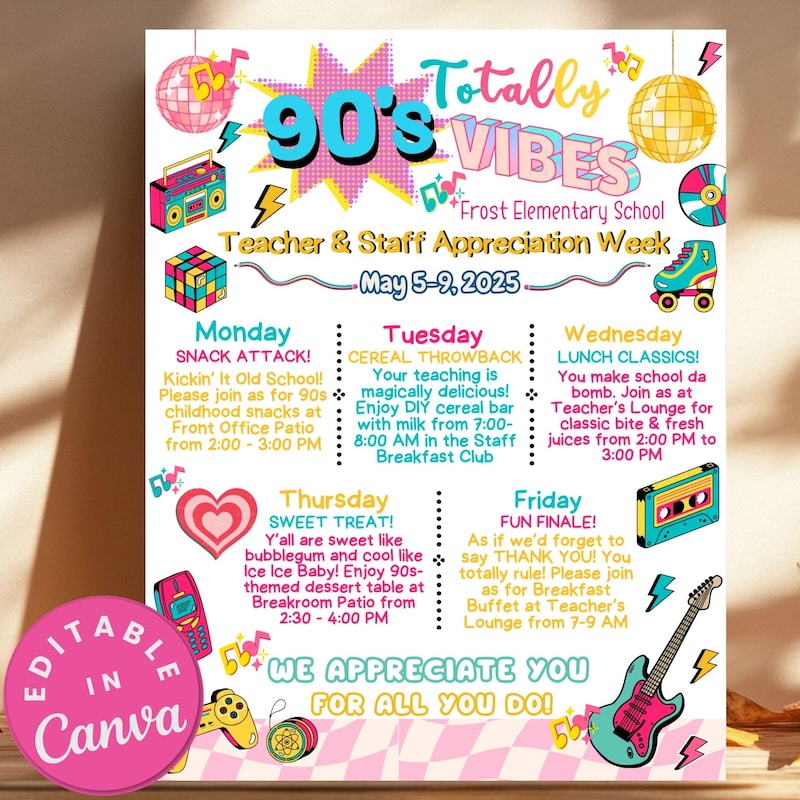 80s Teacher Appreciation Week - Etsy