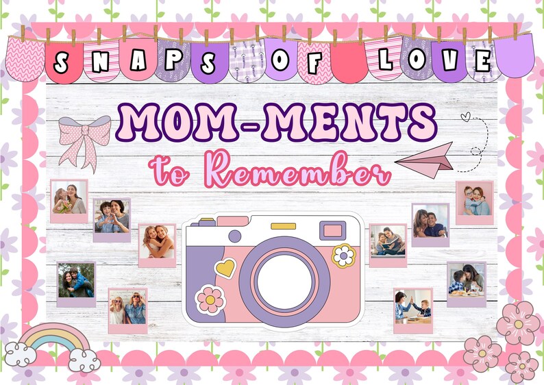 Mother Day Bulletin Board Kit End of School, Printable Mommy Bulletin ...