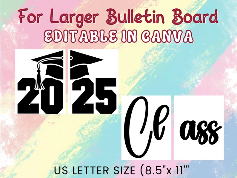 End of School Year Bulletin Board Kit for High School Graduation ...