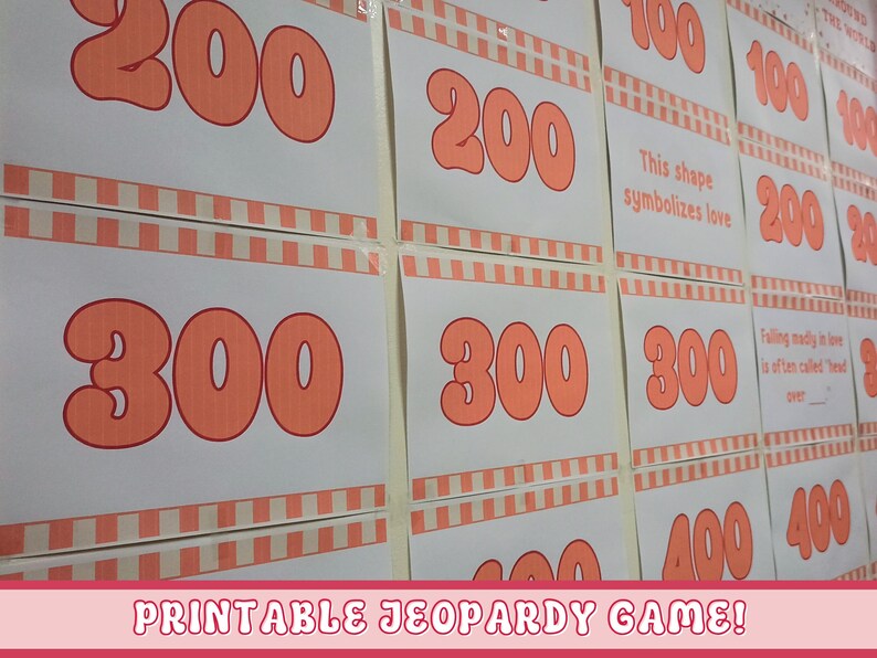 Galentine's Jeopardy Game Printable Fun Trivia Games for Ladies Night ...