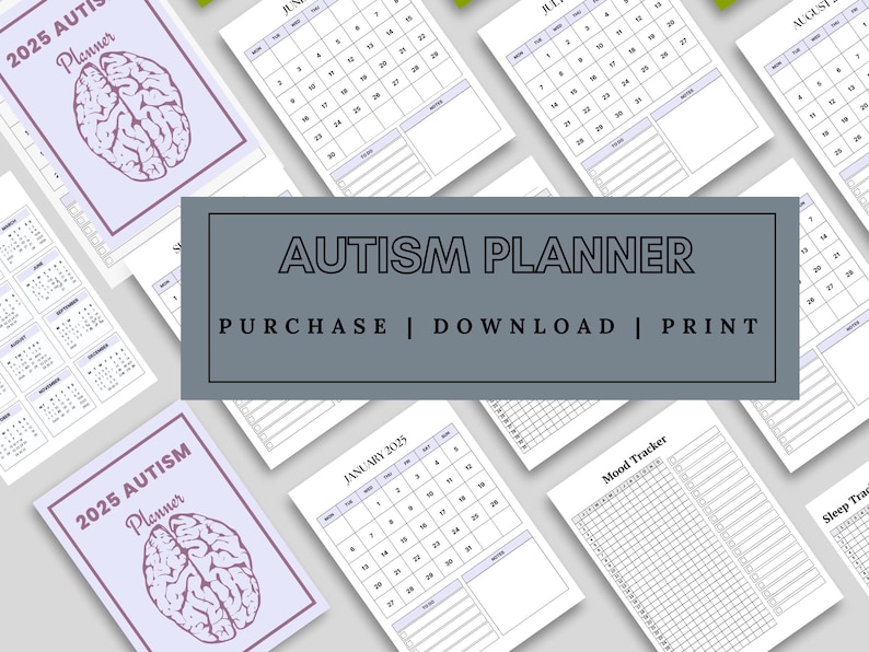 Autism Planner Binder: Daily Organizer for Adults & Kids (digital ...