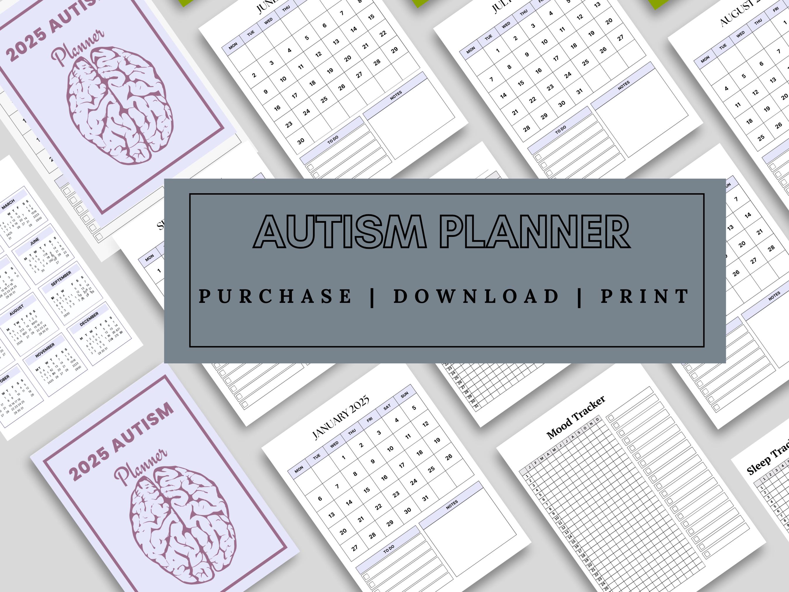 Autism Planner Binder: Daily Organizer for Adults & Kids (digital ...