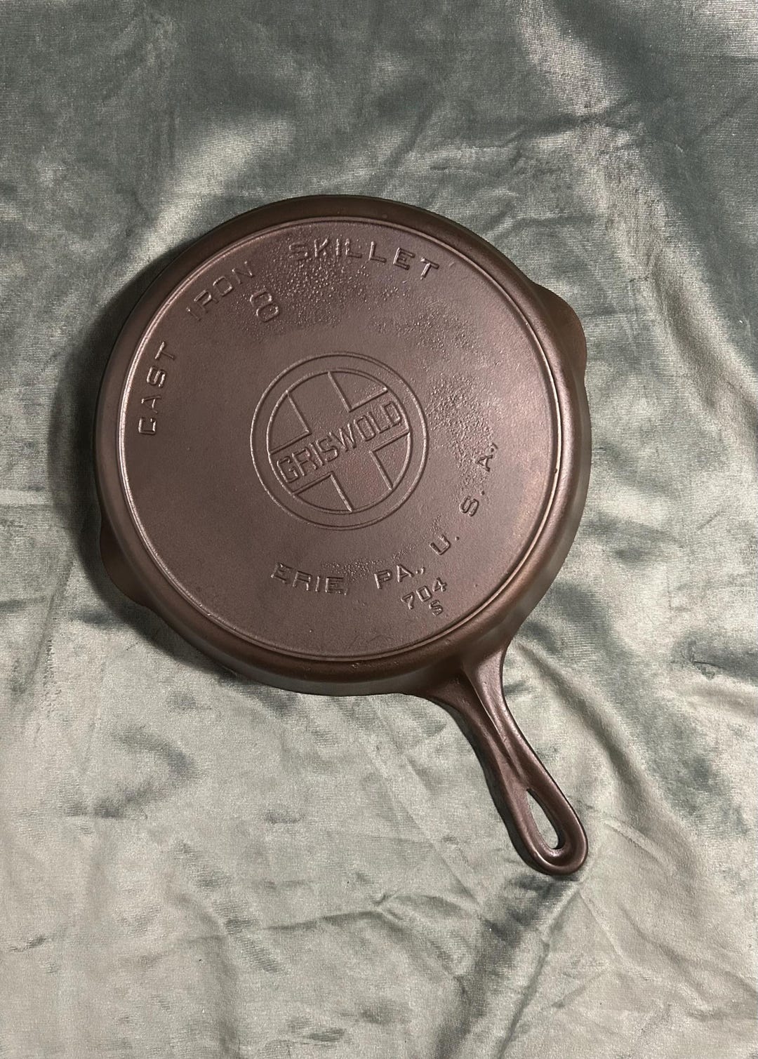 Griswold #8 Skillet W/ Heat Ring - Etsy