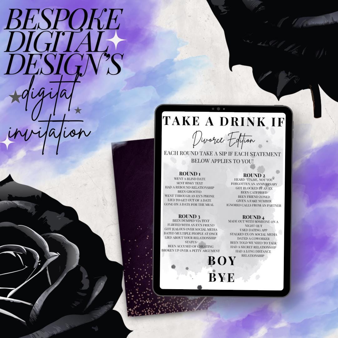Divorce Party Games, Break up Games, Boy Bye - Etsy