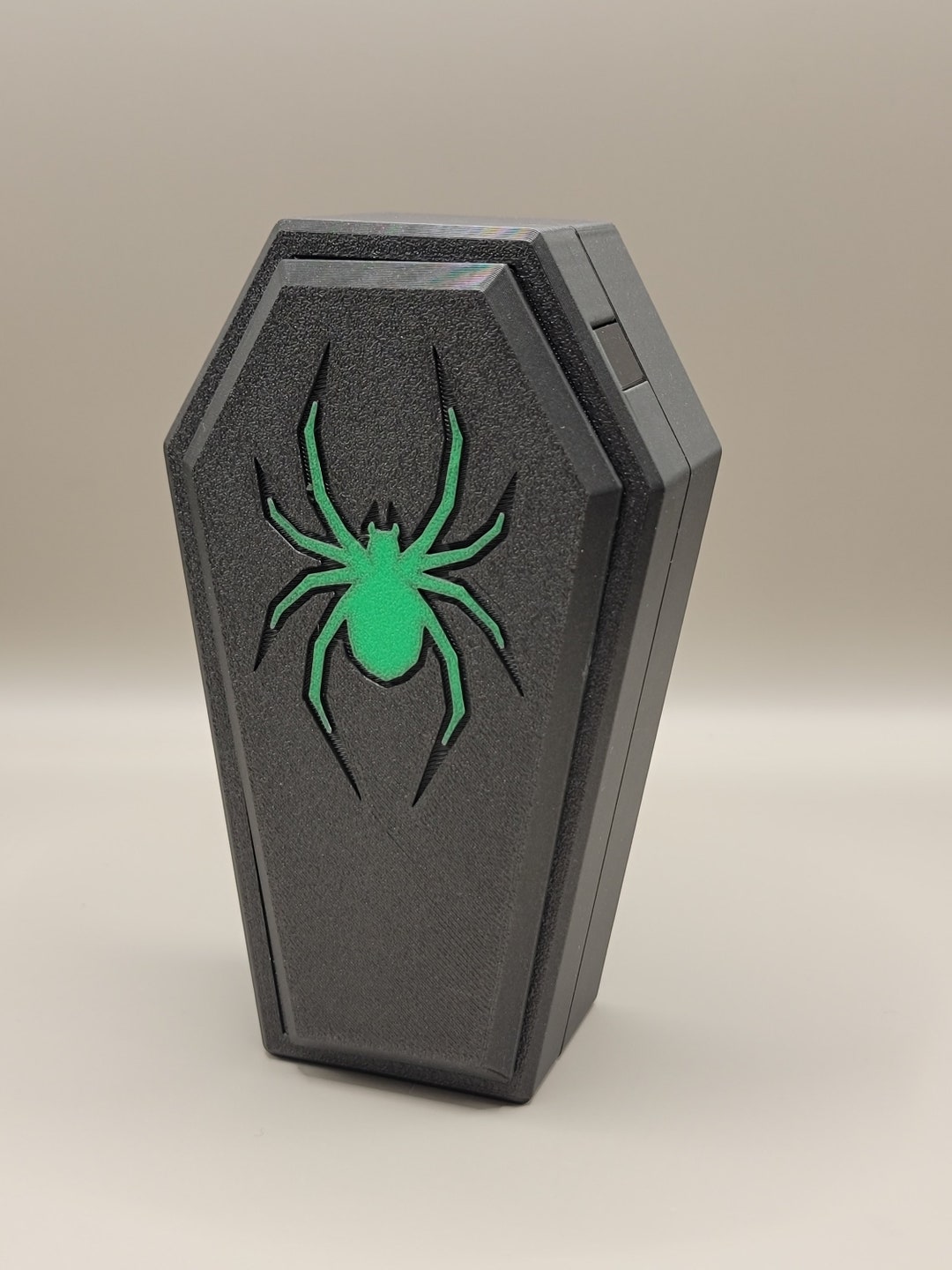 Small Spider Twist Lock Coffin Storage Box 3D Printed Gothic Halloween ...