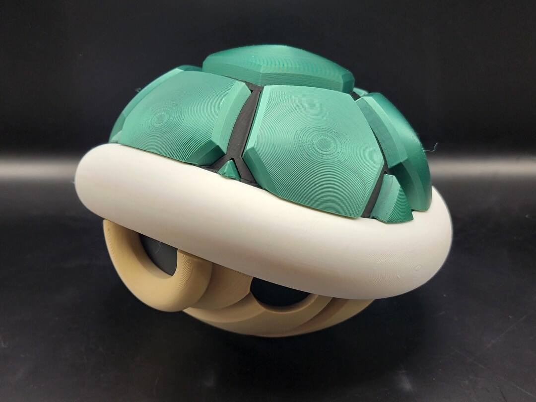 5" Metallic Green Super Mario Turtle Shell Storage Container - 3D ...