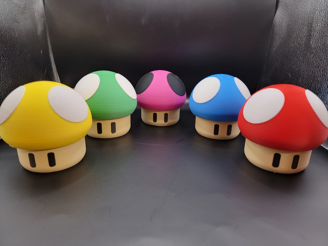 4" Super Mario Mushroom Container – Unique Storage Box for Collectibles ...