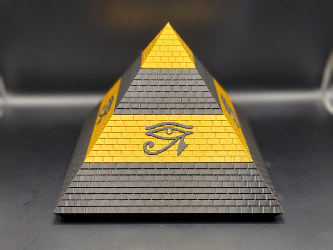 Large Pyramid Jewelry Box - 3D Printed Geometric Trinket Storage ...