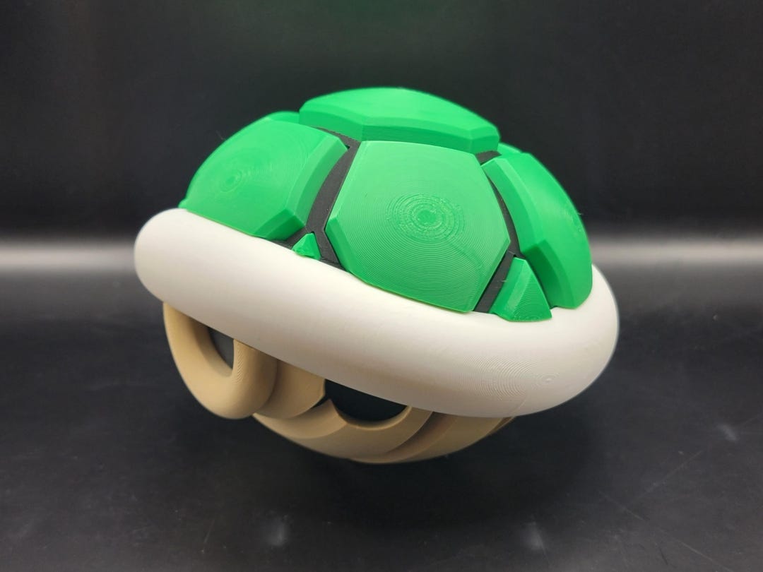 5" Green Super Mario Turtle Shell Storage Container - 3D Printed Gamer ...