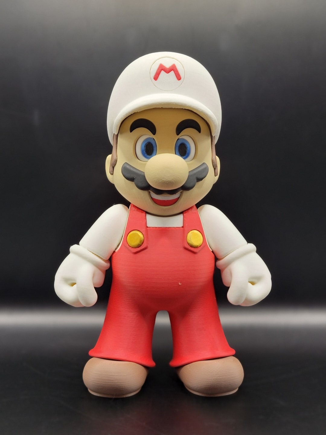 Fire Mario Action Figure: 9" 3D Printed Retro Gaming Decor - Etsy Canada