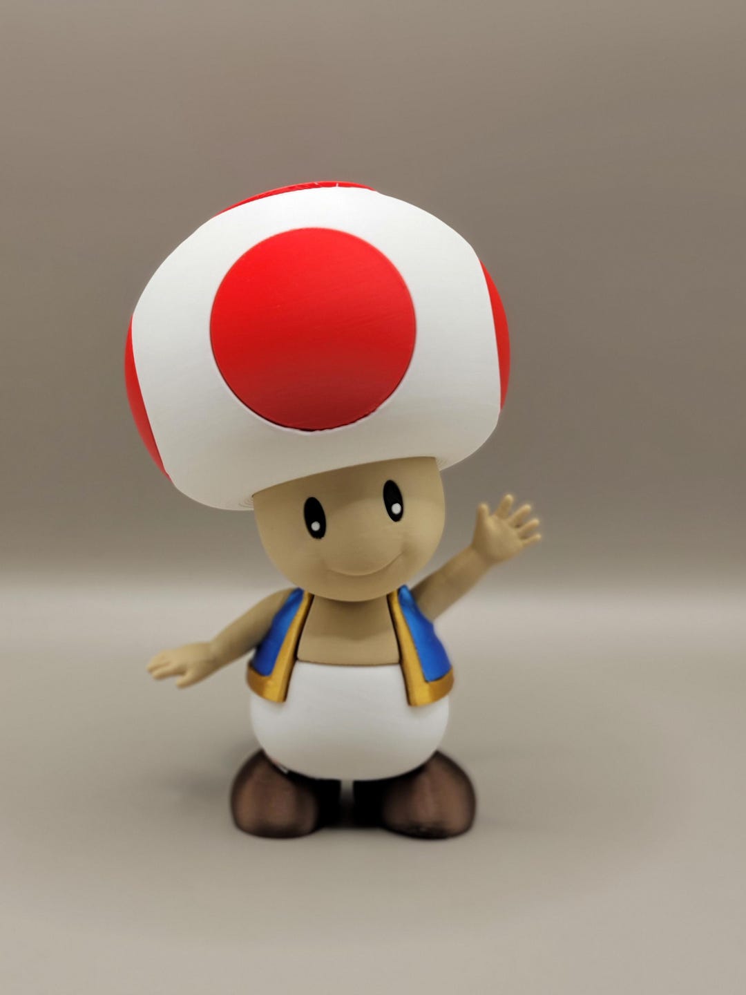CLEARANCE 6" Red Super Mario Toad Figure - 3D Printed Retro Gaming ...