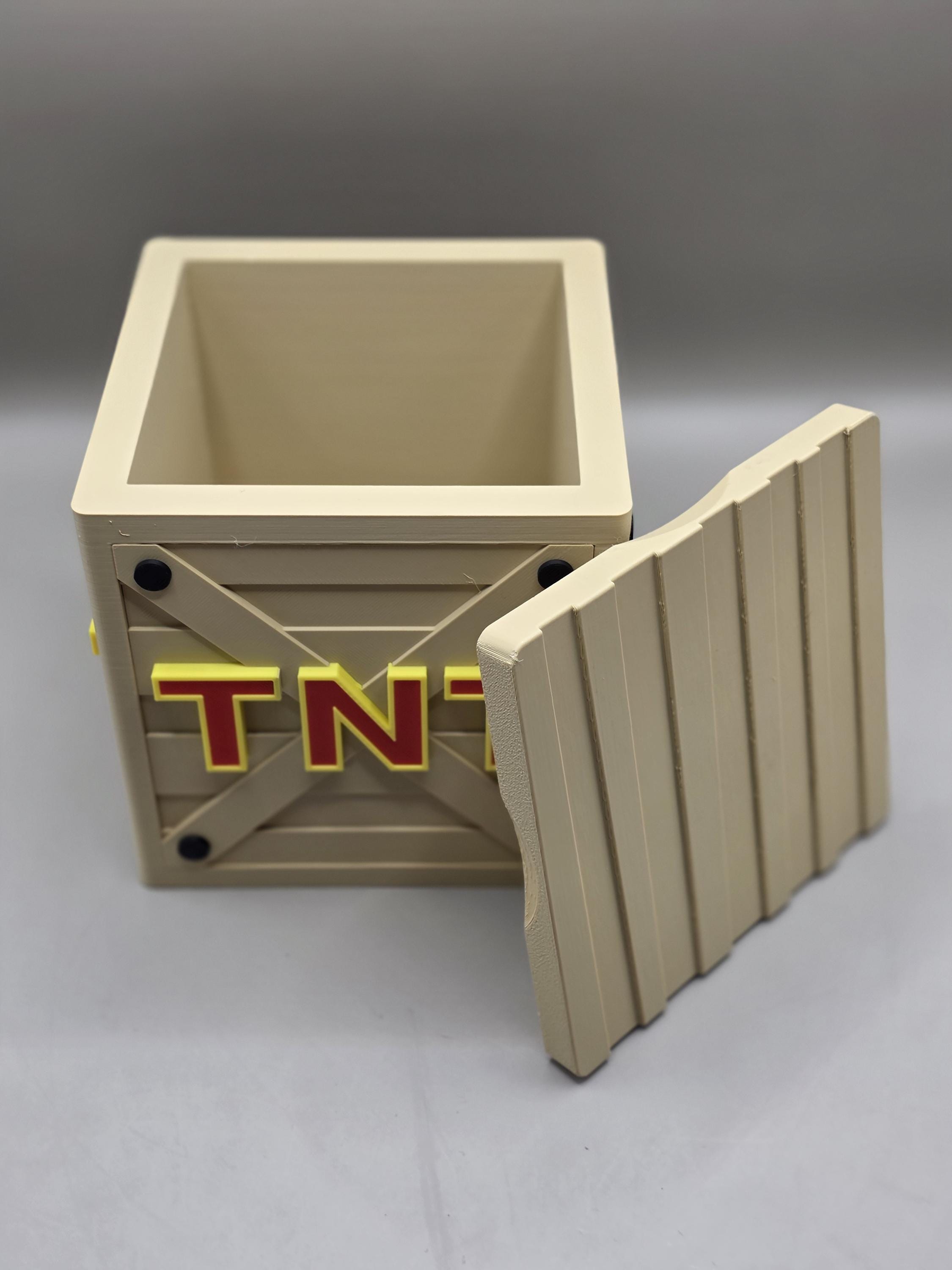 3D Printed TNT Crate Box: Gamer Room Decor - Etsy