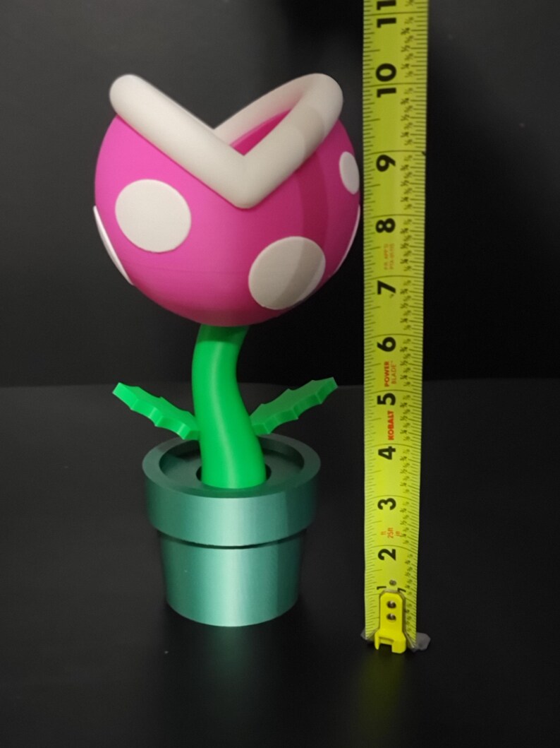 10" Pink Super Mario Piranha Plant Planter Pot – Fun Nintendo Themed ...
