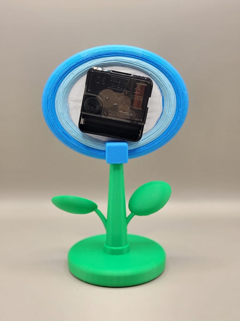 Super Mario Ice Flower Clock: Retro Gamer Desk Decor - Etsy
