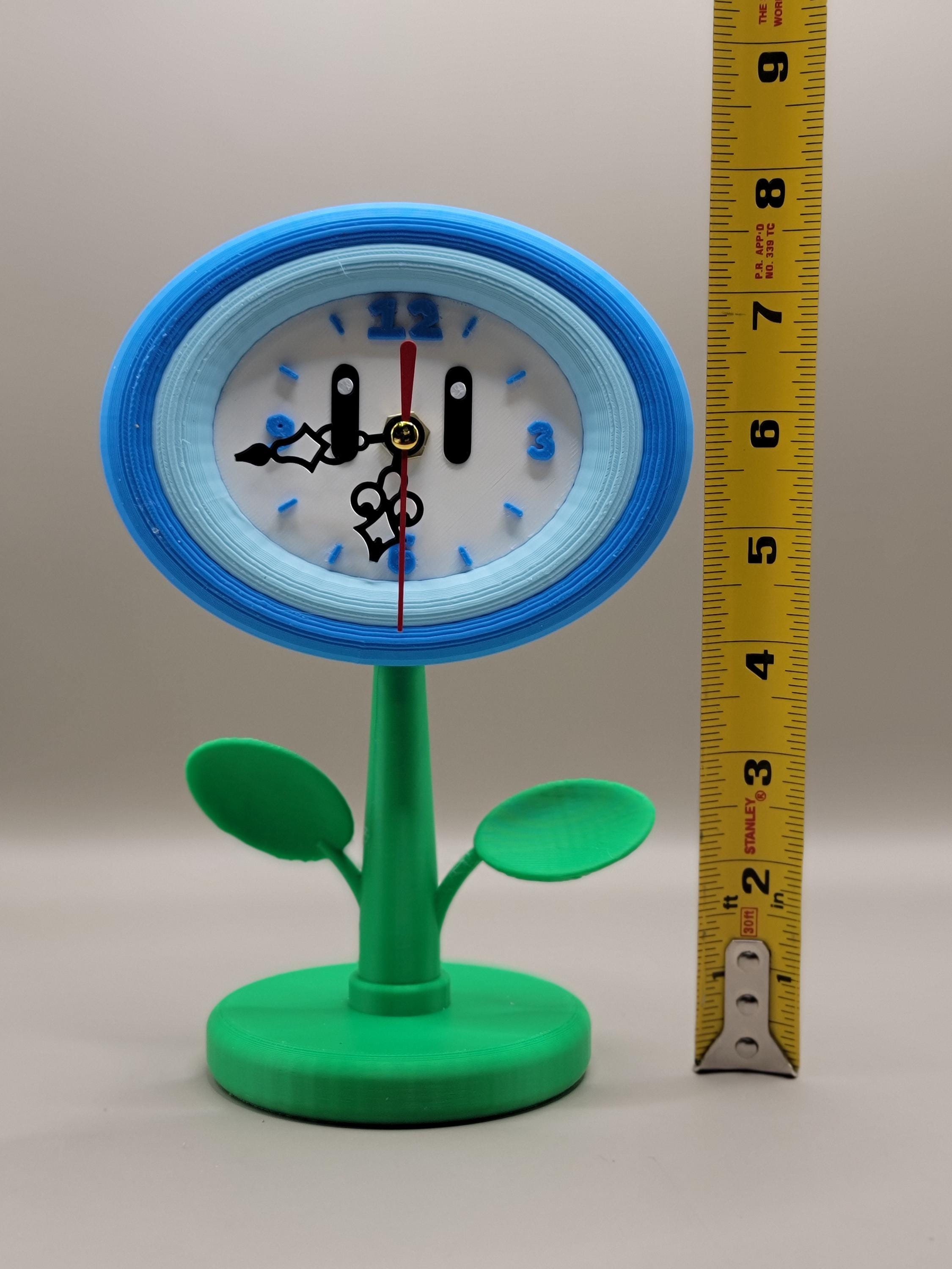 Super Mario Ice Flower Clock: Retro Gamer Desk Decor - Etsy