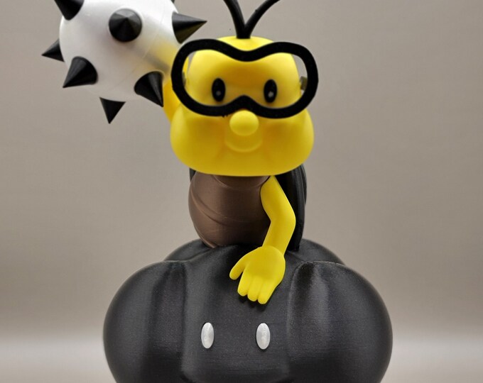 Super Mario Dark Lakitu Action Figure – Detailed Collectible, Iconic ...