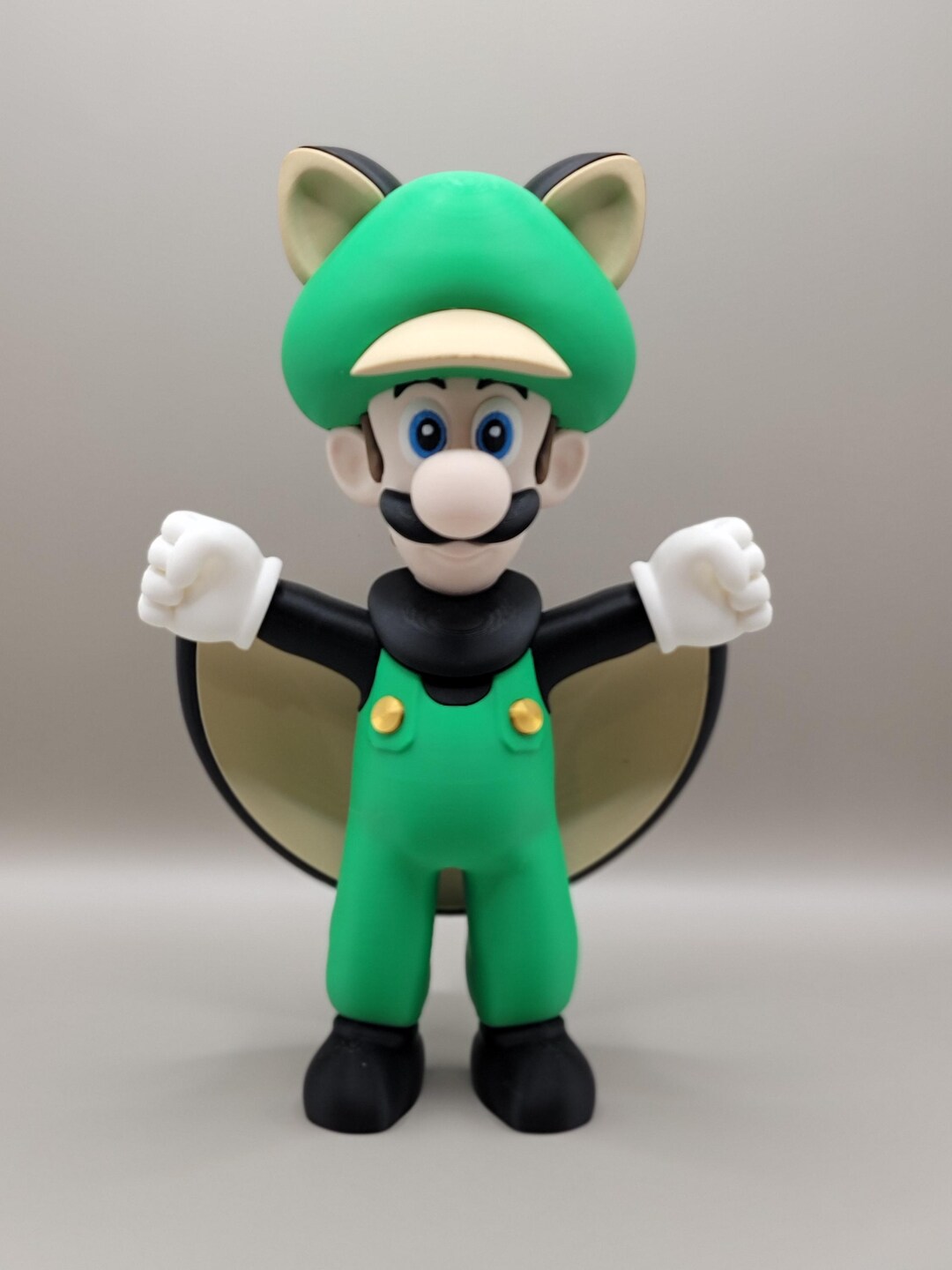 9.5" 3D Printed Squirrel Luigi Figurine: Nintendo Gaming Collectible - Etsy