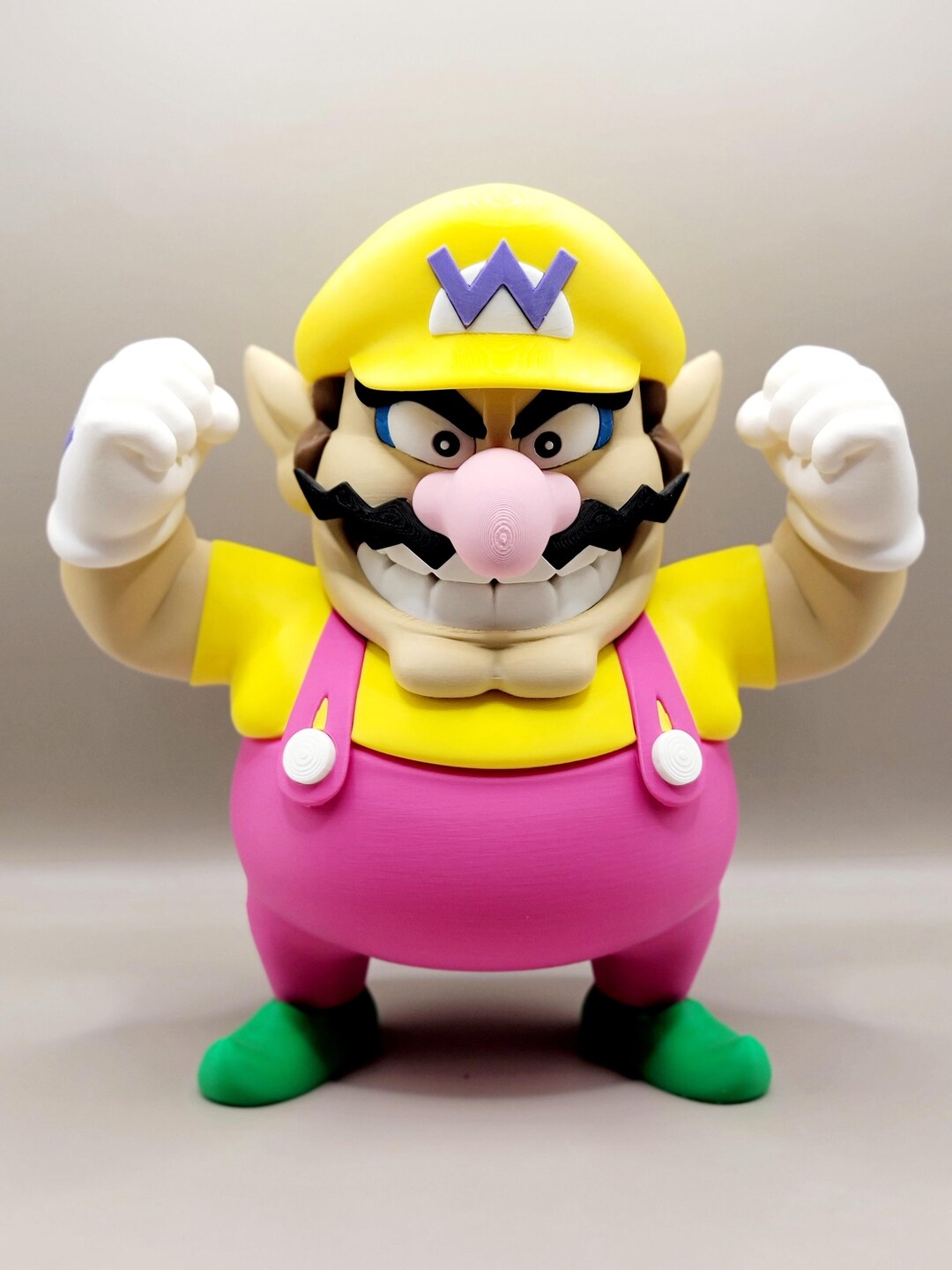 9.5 Super Mario Wario Figurine 3D Printed Video Game Collectible Gamer ...