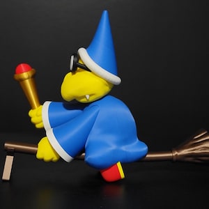 13" Super Mario Magikoopa Kamek Figurine - 3D Printed Collectible Mario ...
