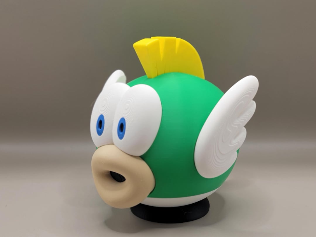 6" Green Super Mario Cheep Cheep Fish Figurine | 3D Printed Retro Gamer ...