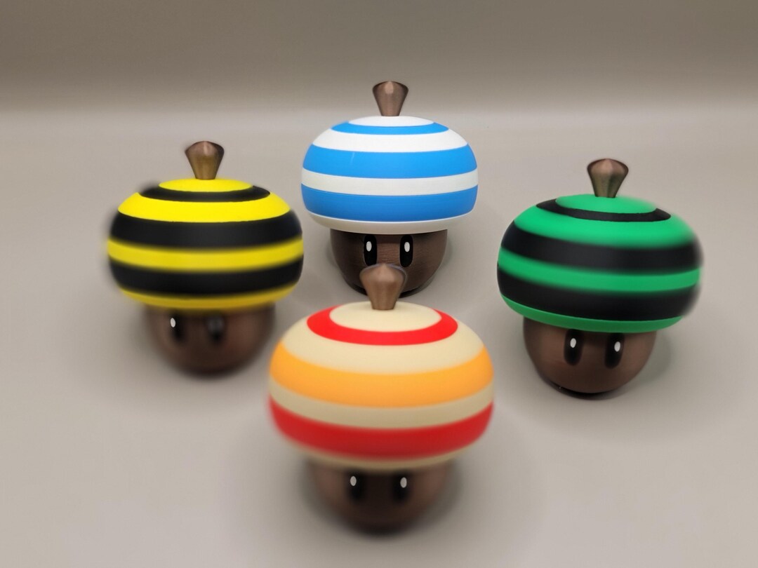 Super Mario Super Acorn Figurine | 3D Printed Power-up Collectible ...