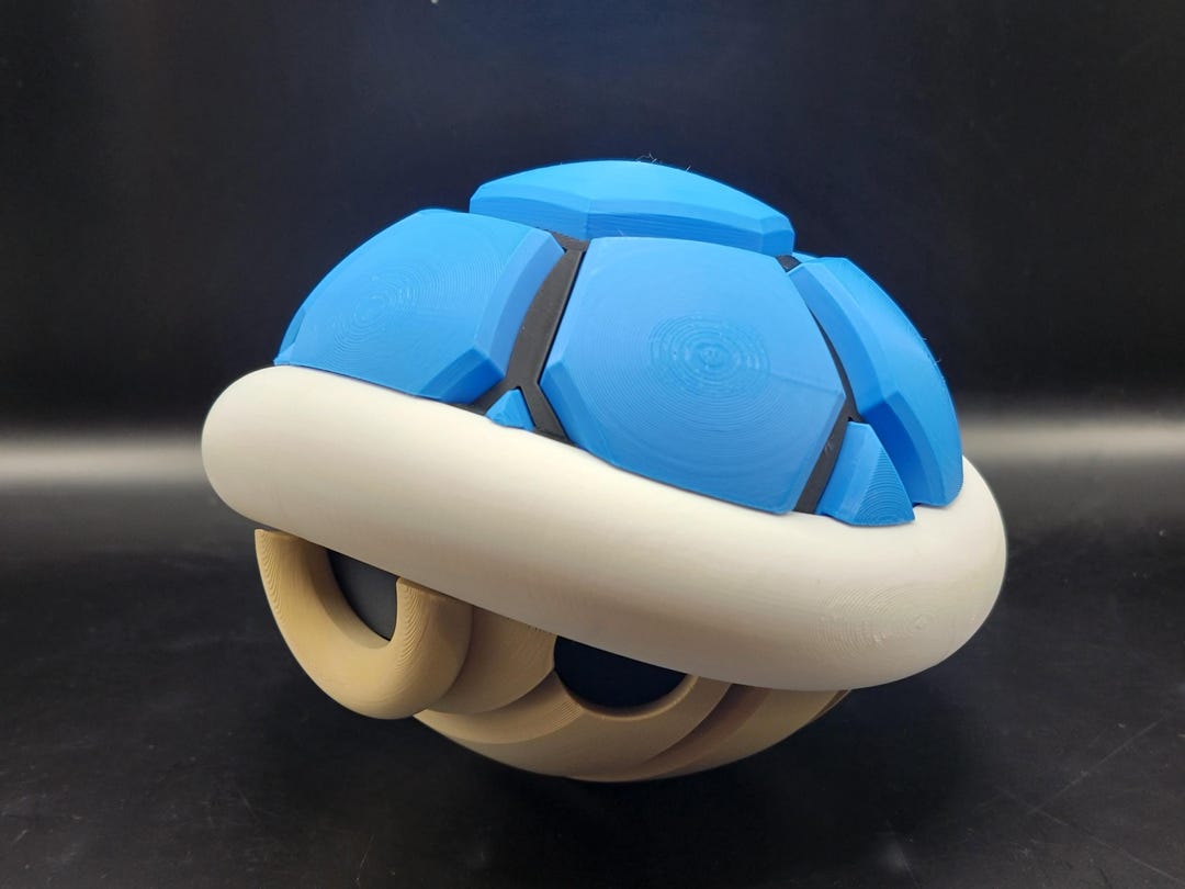 Blue Super Mario Turtle Shell: 3D Printed Gamer Decor Storage - Etsy