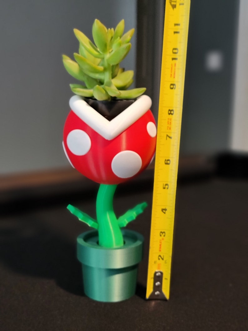 Super Mario Piranha Plant Planter Pot Fun Nintendo Themed Pot for Small ...