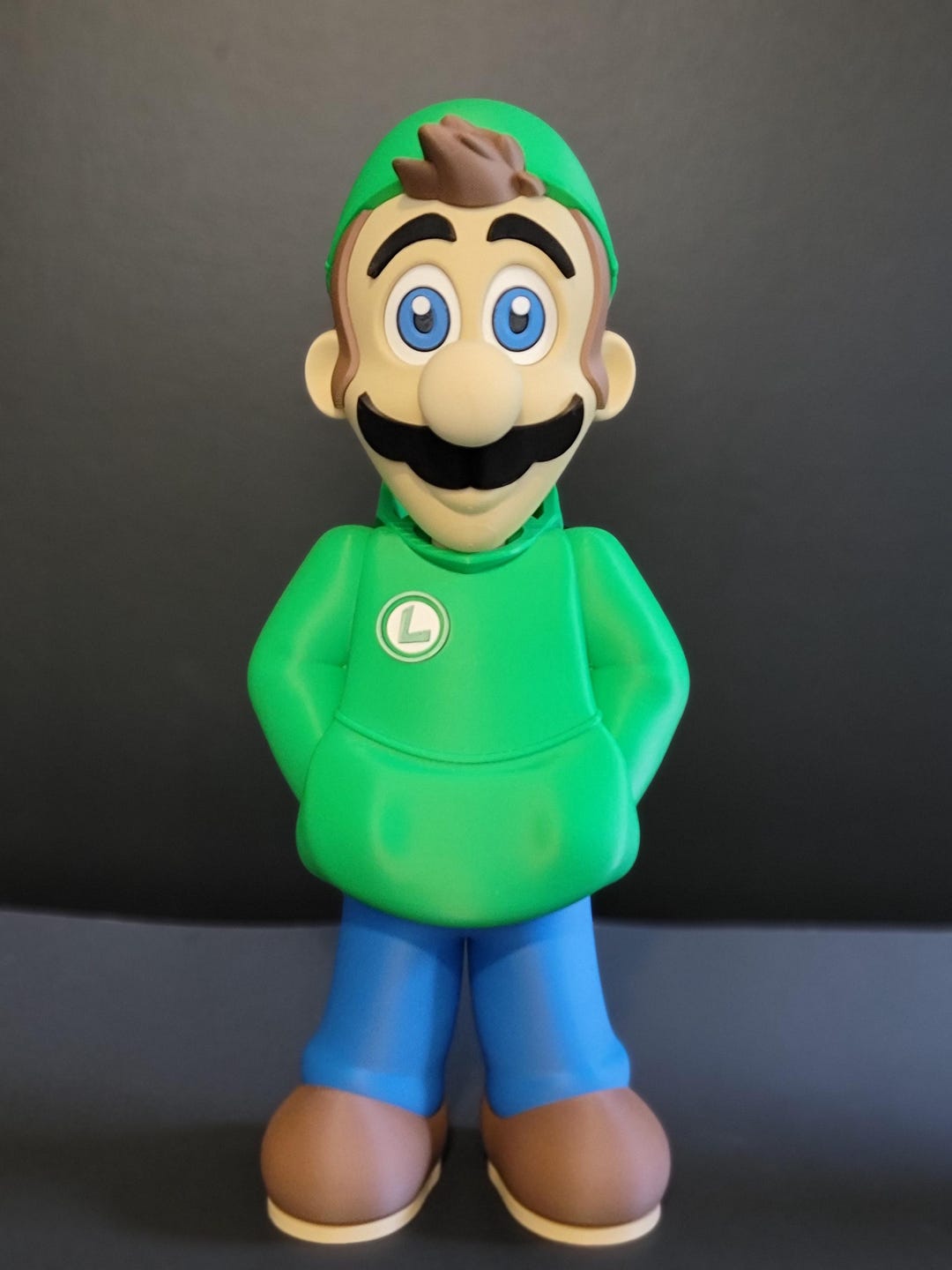 18.75" Chill Luigi Figurine - Super Mario Collectible Statue, Gaming ...