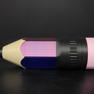 3D Printed 12" Blue/red Pencil Holder - Desk Organizer for Office ...