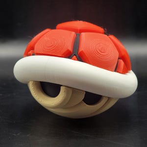 2.5" Red Super Mario Turtle Shell Storage Container - 3D Printed Gamer ...
