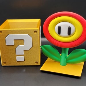 Super Mario Fire Flower Container Fun Nintendo-themed Storage for ...