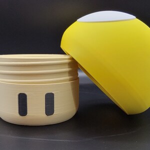 Super Mario Mushroom Container: 4" Collectible Storage Box - Etsy